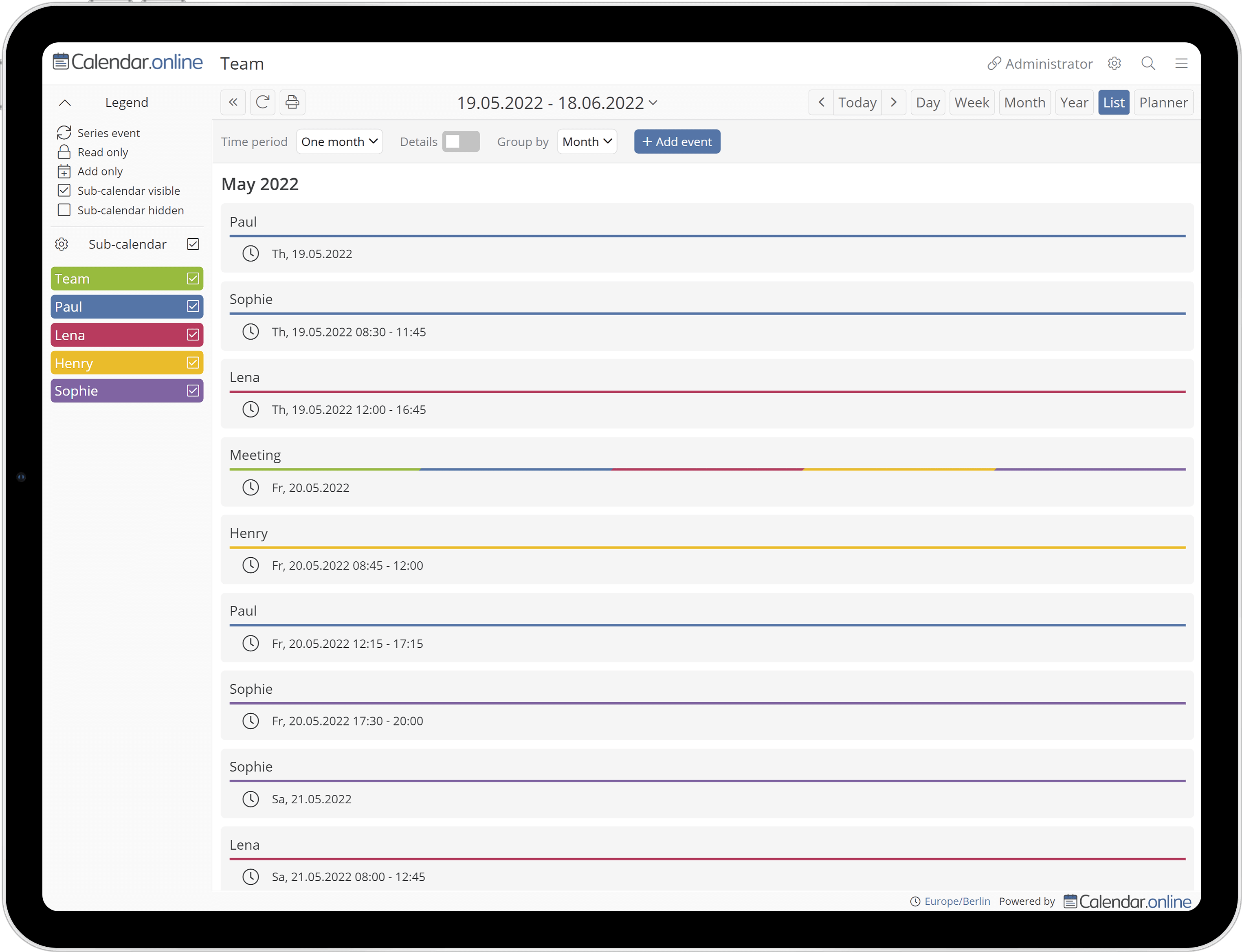 Online Calendar For Teams And Groups Calendar online